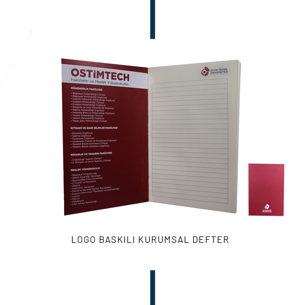 Logo Baskılı Kurumsal Defter | Proje Geliştirme ve Yönetimi Ofisi